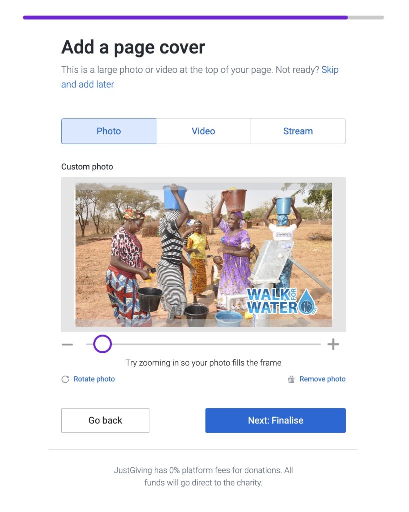 JustGiving Instructions – International Needs Canada
